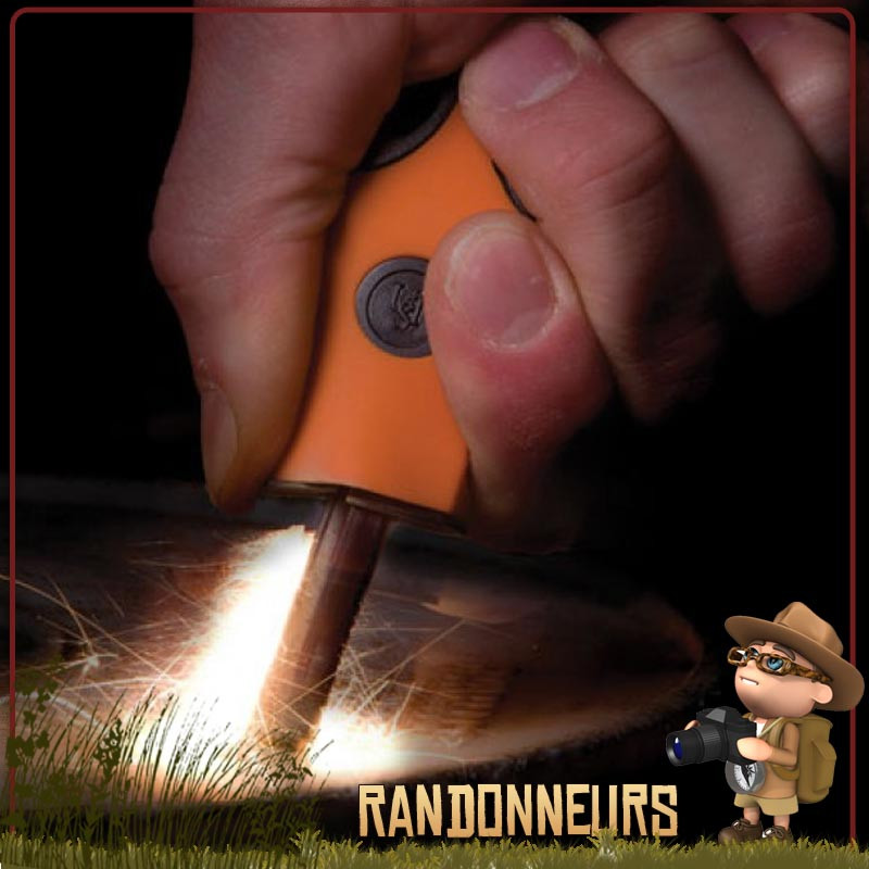 Pierre à feu firesteel SPARKIE Ultimate Survival Technologies survie