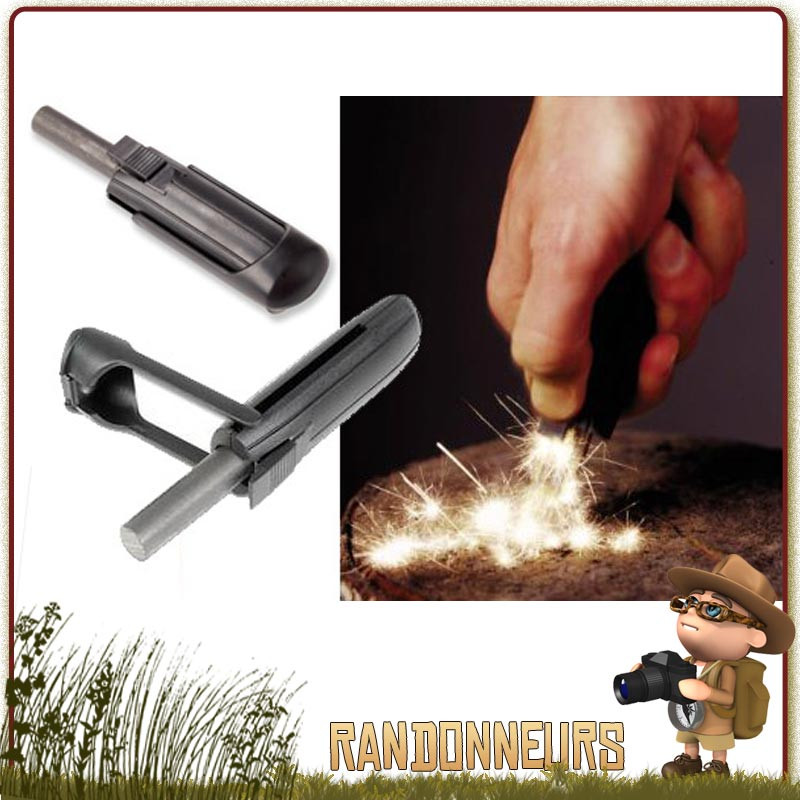 Pierre à feu firesteel BLASTMACH UST survie utilisable une seule main