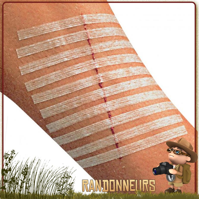 bande Sutures Adhésives 3x75mm Relistrip premiers soins urgence