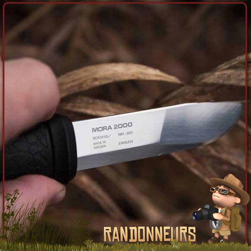 Couteau MORA 2000 noir edition limitee bushcraft survie lame inox