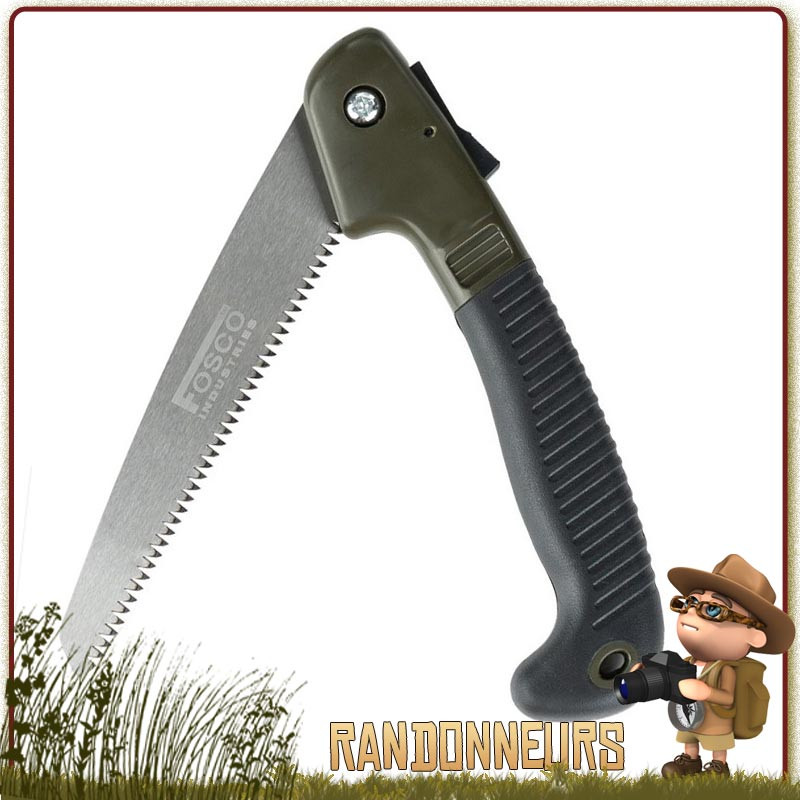 Scie Pliante fosco double dents randonnée legere bushcraft chasse